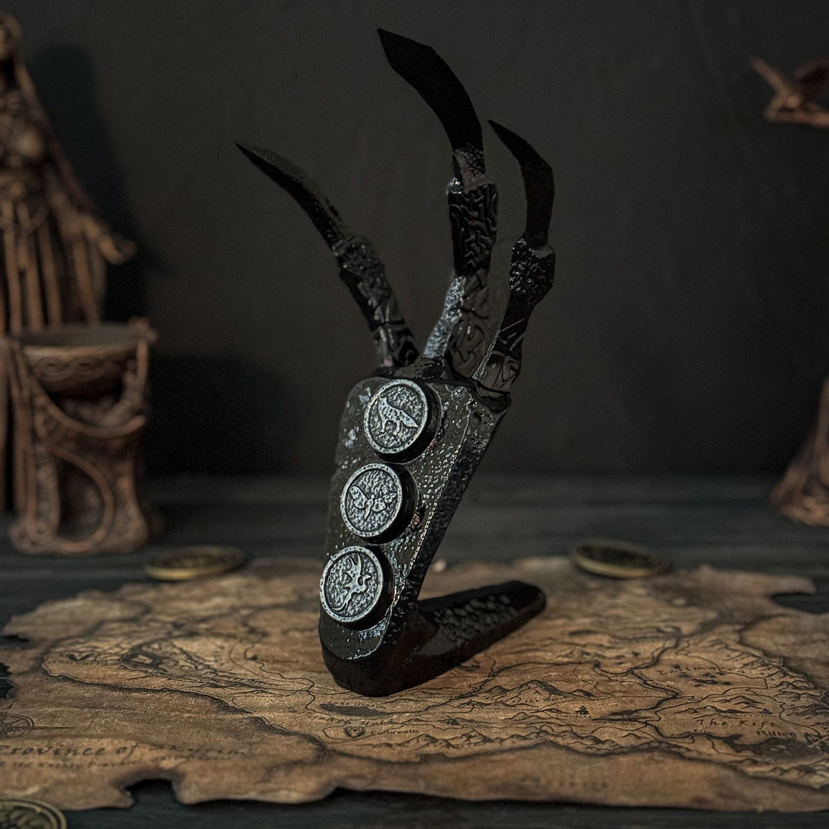 Skyrim Ebony Dragon Claw, Artifact, Inspired by Skyrim, Home and Offic ...