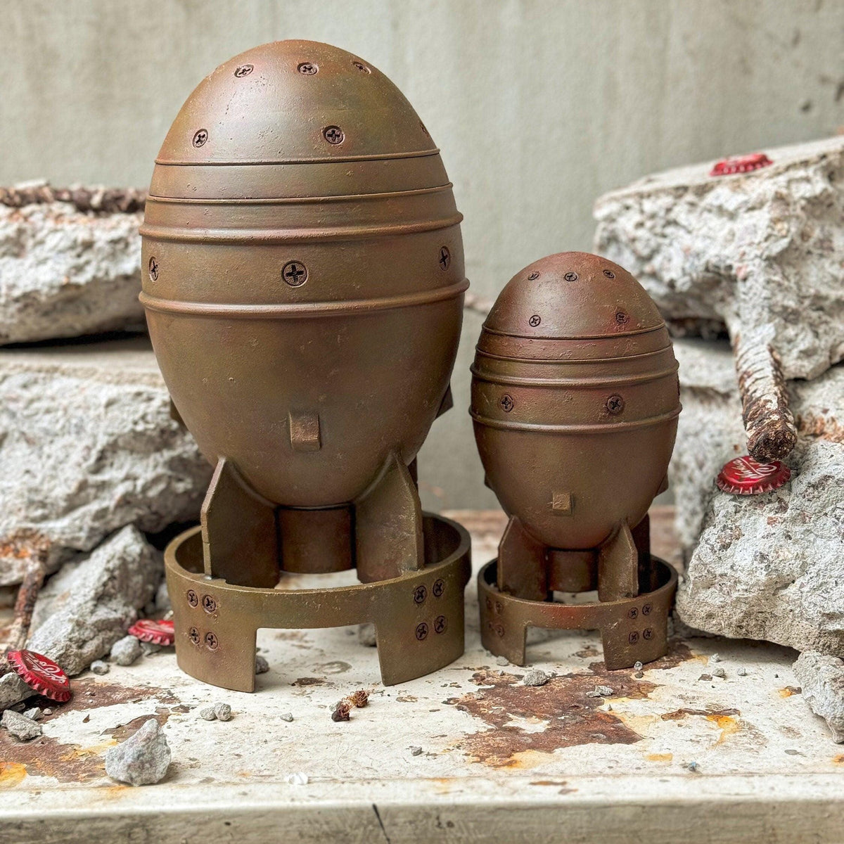 Fallout weathered mini nuke container, mini nuke replica, fallout prop ...