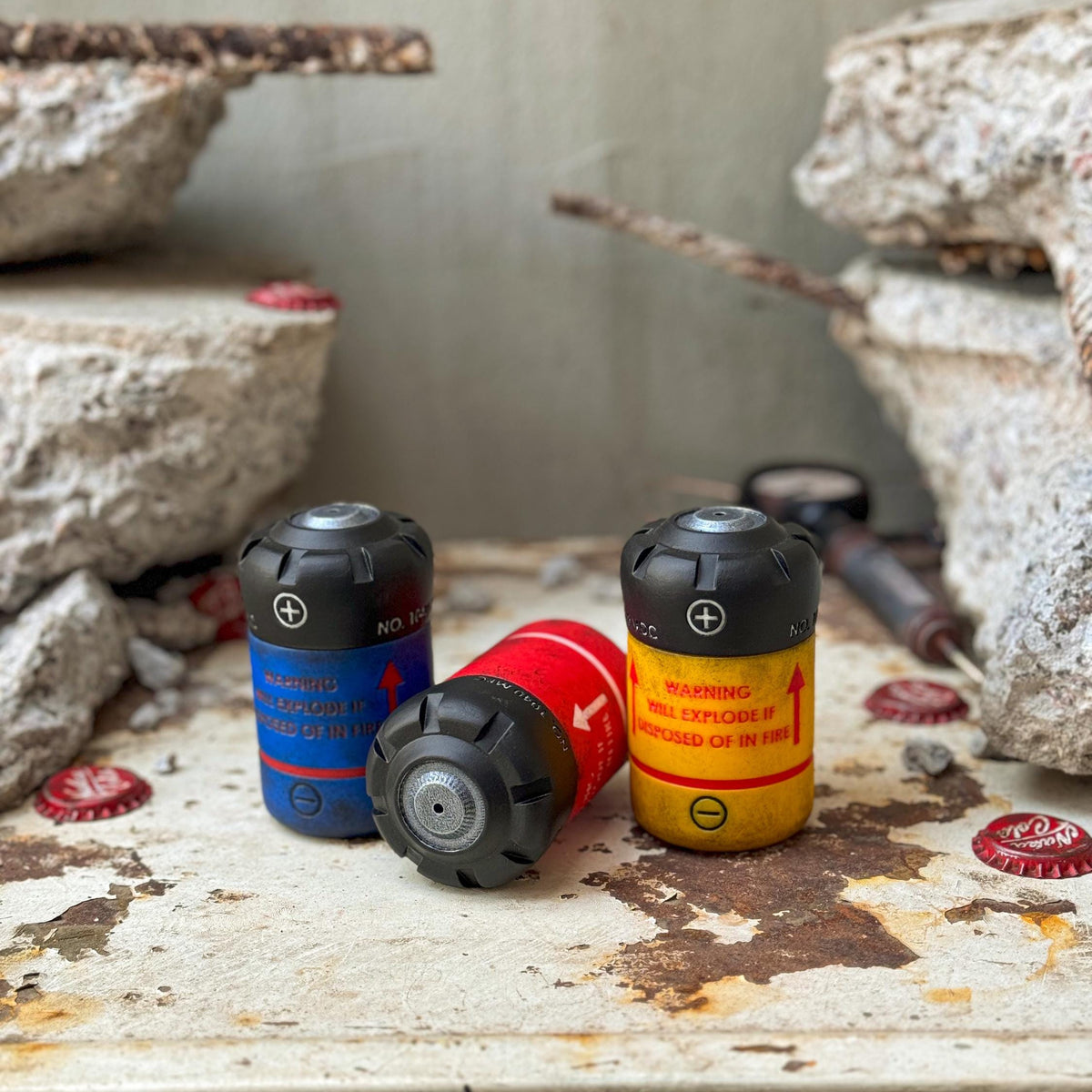 Weathered Ammunition Set From Fallout with Black Colored Lids, Fallout ...